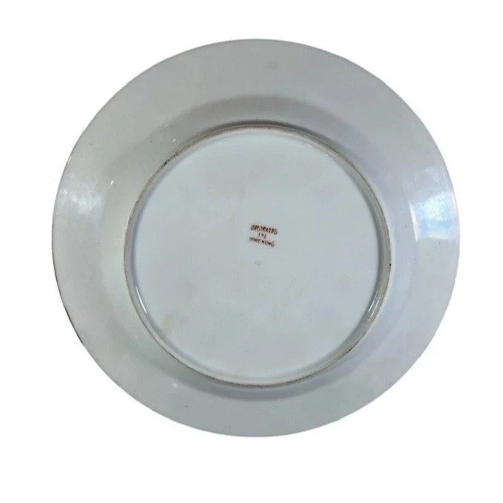 Antique | Dining | Vintage Orange Fitzhugh Dinner Plate 38 Hand Painted ...